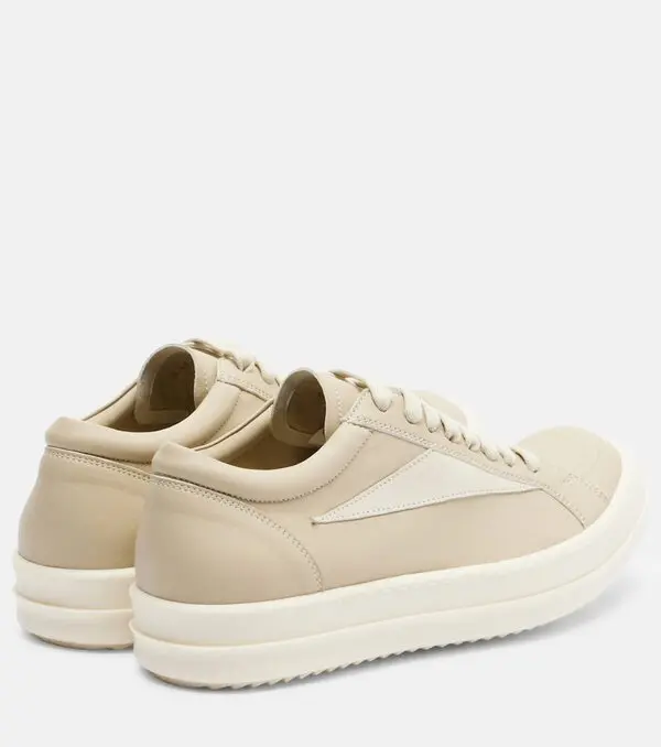 Rick Owens Vintage Leather Sneakers - Beige