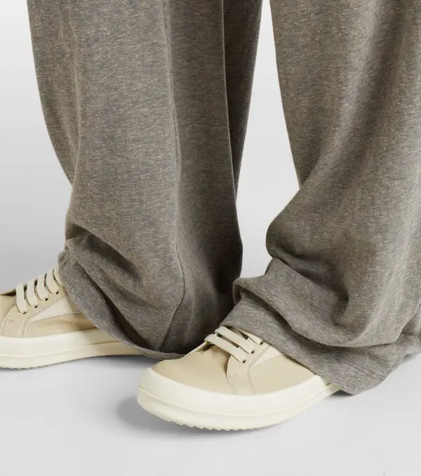 Rick Owens Vintage Leather Sneakers - Beige