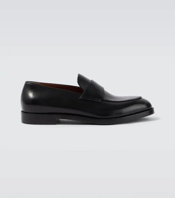 Zegna Leather Penny Loafers