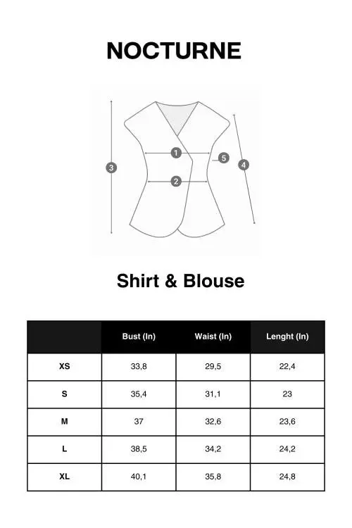 NOCTURNE Asymmetric Buckle-detail Blouse - Blue