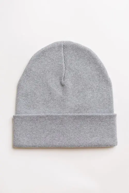 VOTTERA Organic Cotton Beanie - Heather Grey