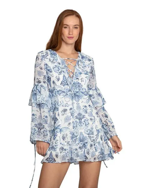 BELLE & BLOOM Floral Print Mini Dress