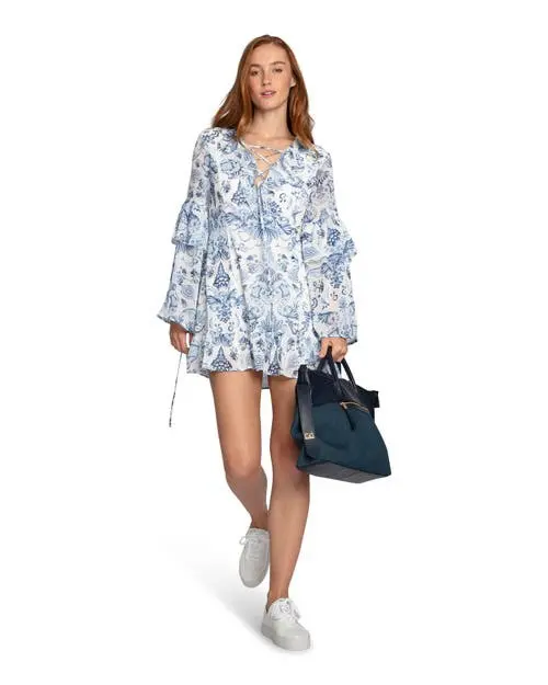 BELLE & BLOOM Floral Print Mini Dress