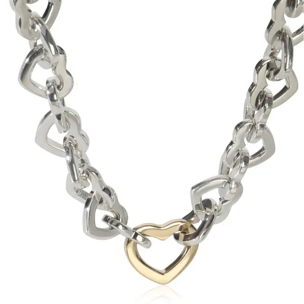 Tiffany & Co. Heart Link Necklace - Yellow_gold/sterling_silver