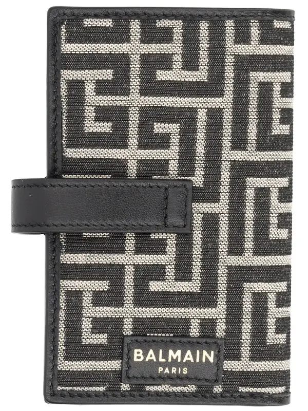 Balmain Monogram Card Holder With Padlock