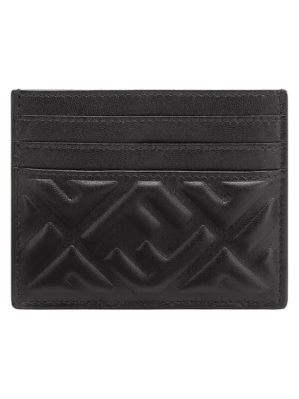 Fendi Card Holder "ff Diamonds - Black