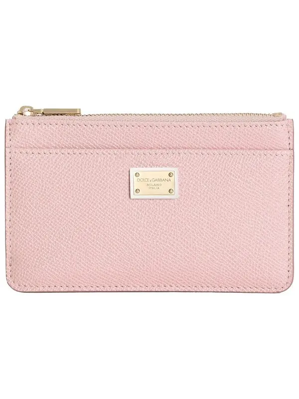 Dolce & Gabbana Leather Card Holder - Pink