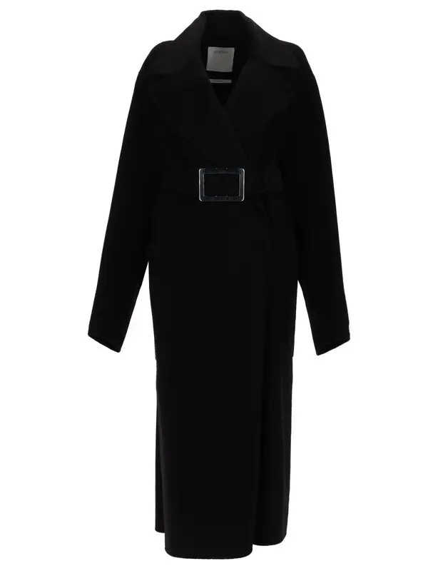 Sportmax Belted Coat - Black