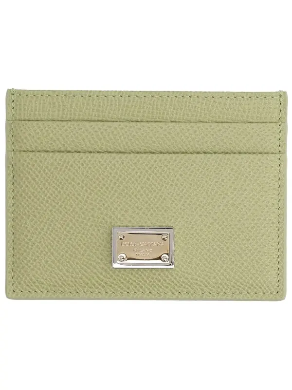 Dolce & Gabbana Leather Card Holder - Green