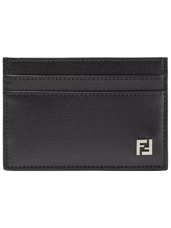 Fendi Card Holder "squared Ff - Black