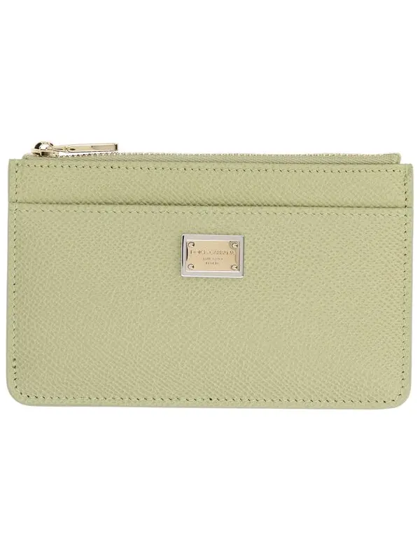 Dolce & Gabbana Leather Card Holder - Green