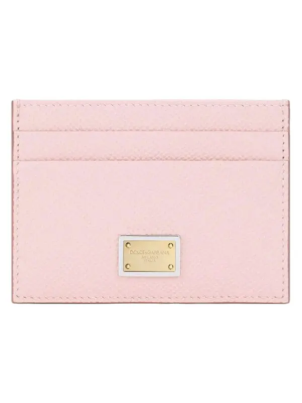 Dolce & Gabbana Leather Card Holder - Pink
