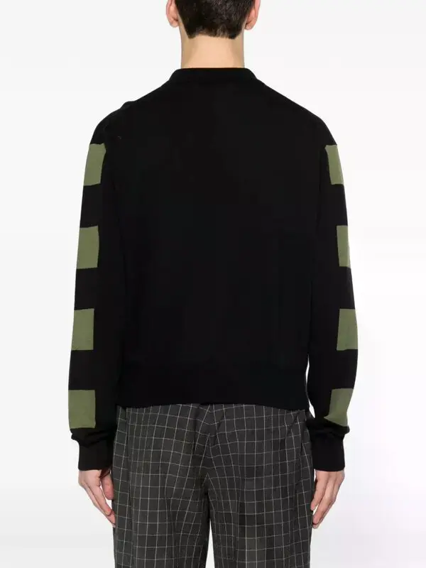 KIKO KOSTADINOV Striped Zip Up Cardigan - Black