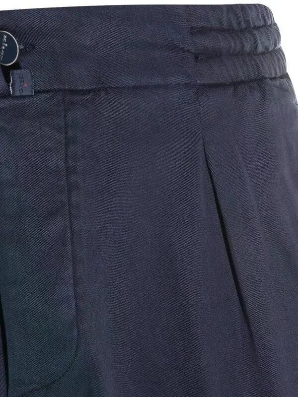 Kiton Pleated Trousers - Blue