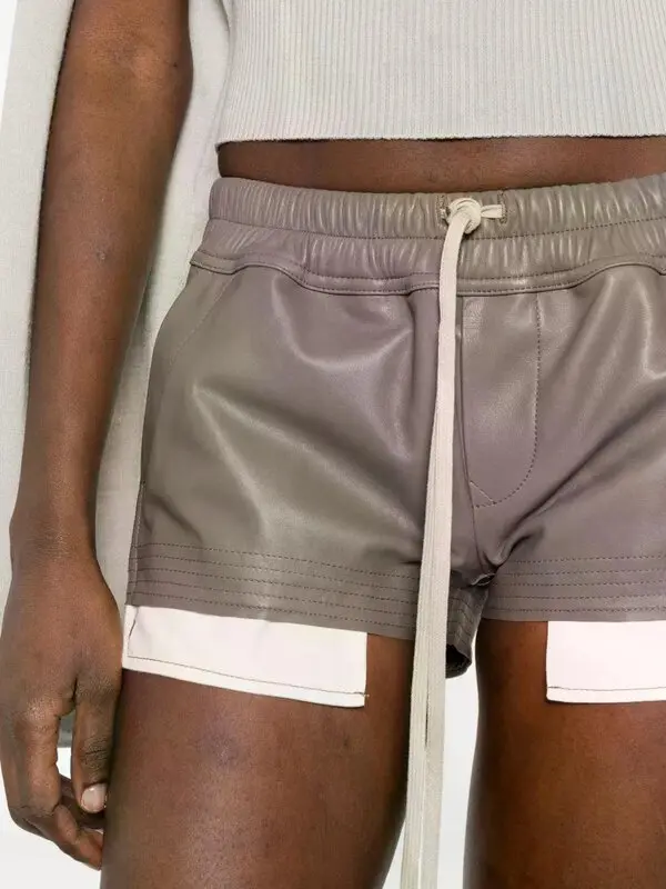 Rick Owens Fog Boxer Drawstring Shorts - Grey