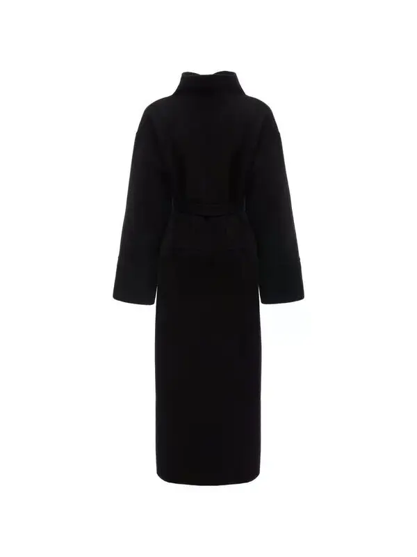 ANNAFOXY Belted Long Coat