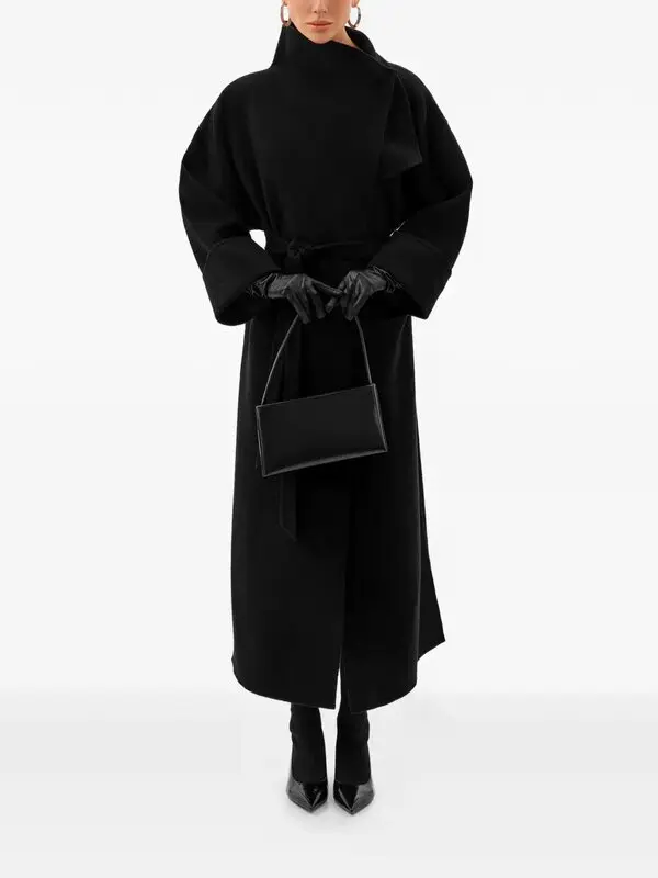 ANNAFOXY Belted Long Coat