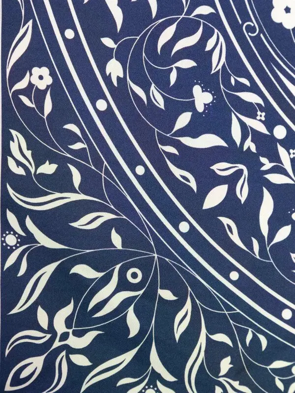 N.peal Floral Silk Scarf