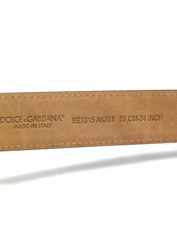 Dolce & Gabbana Devotion Heart Leather Belt