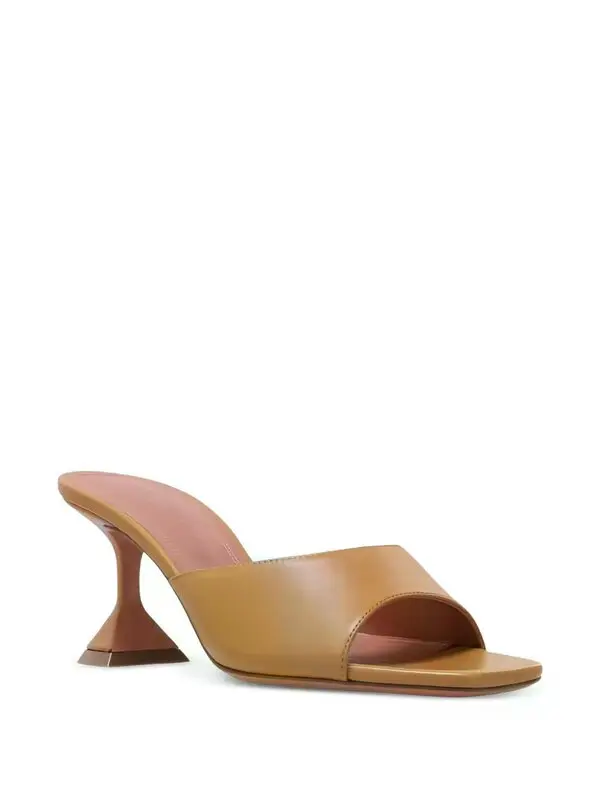 Amina Muaddi Lupita Leather Sandals