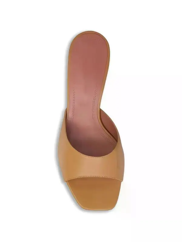 Amina Muaddi Lupita Leather Sandals