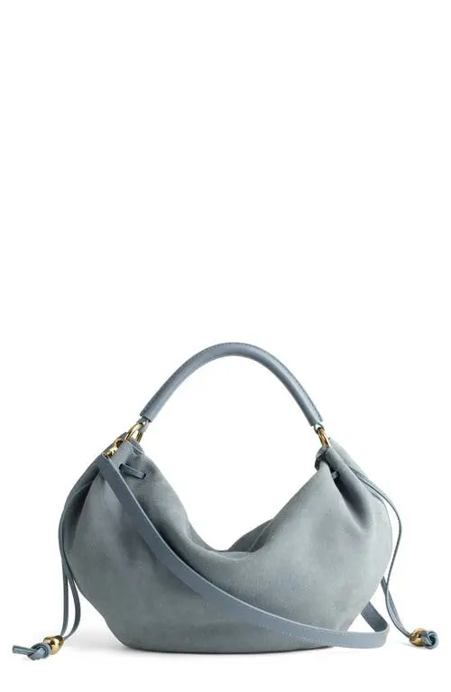 Madewell The Camren Gathered Suede Shoulder Bag