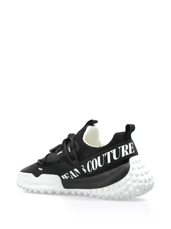 Versace Lettering Sneakers - Black