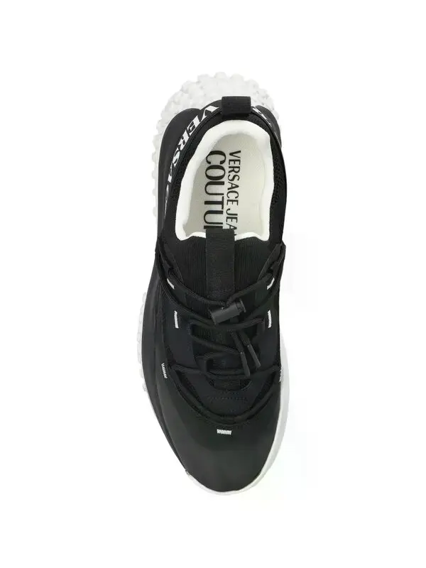 Versace Lettering Sneakers - Black