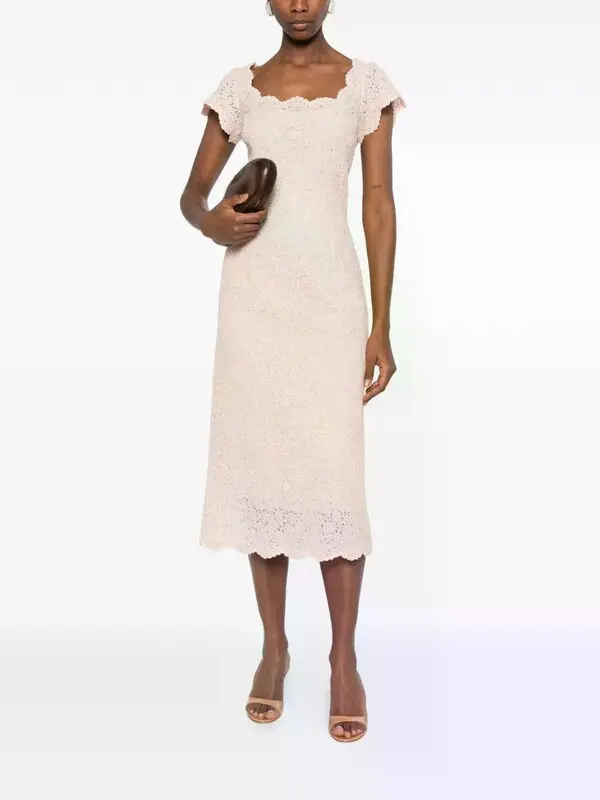 Ermanno Scervino Lace Midi Dress