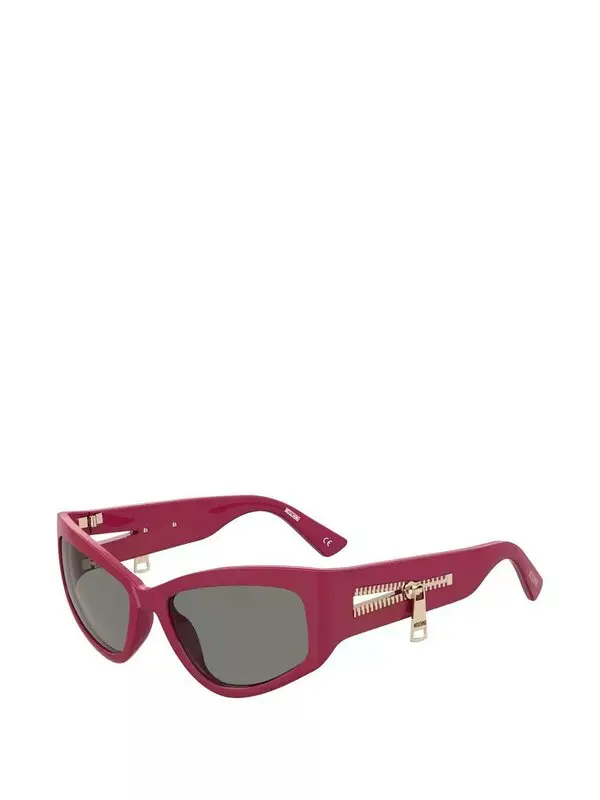 Moschino Cat-eye Zip Sunglasses