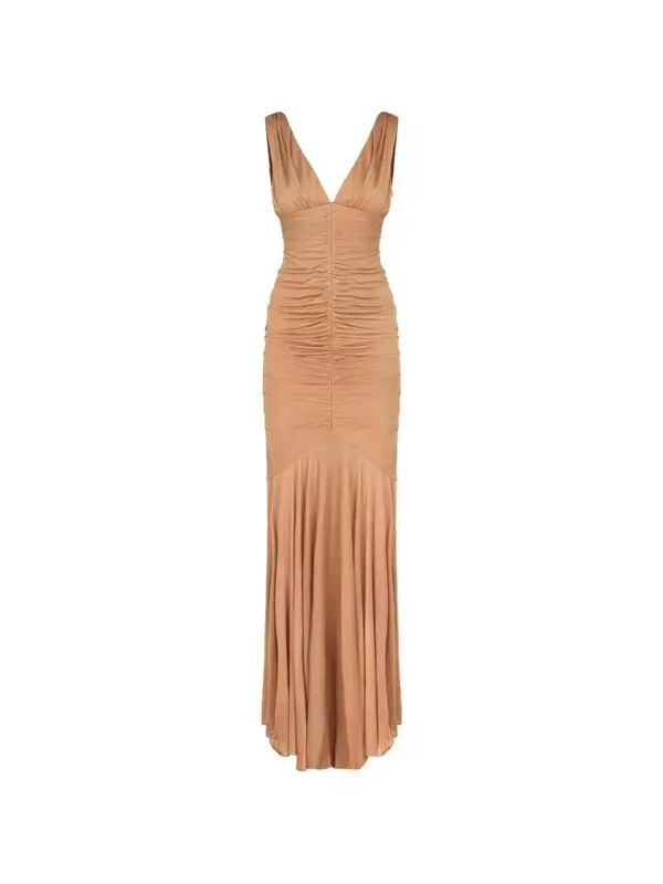 Giuseppe Di Morabito Draped V-neck Dress