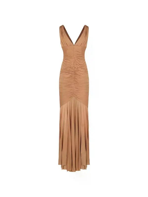 Giuseppe Di Morabito Draped V-neck Dress