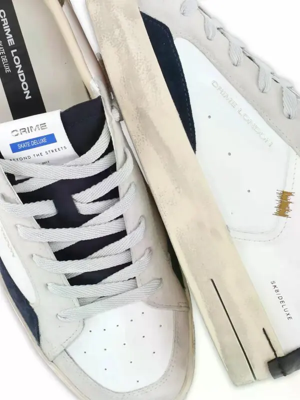 CRIME LONDON Sk8 Deluxe Leather Sneakers