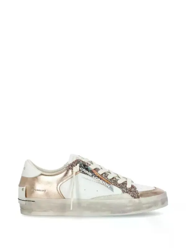 CRIME LONDON Sk8 Deluxe Leather Sneakers
