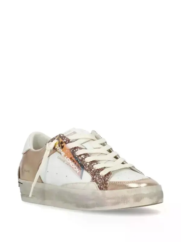 CRIME LONDON Sk8 Deluxe Leather Sneakers