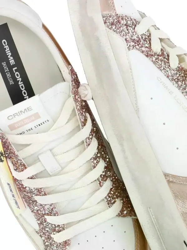CRIME LONDON Sk8 Deluxe Leather Sneakers