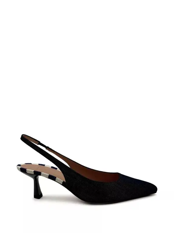 Roberto Festa Dalila Stripe Slingback Pumps - Blue