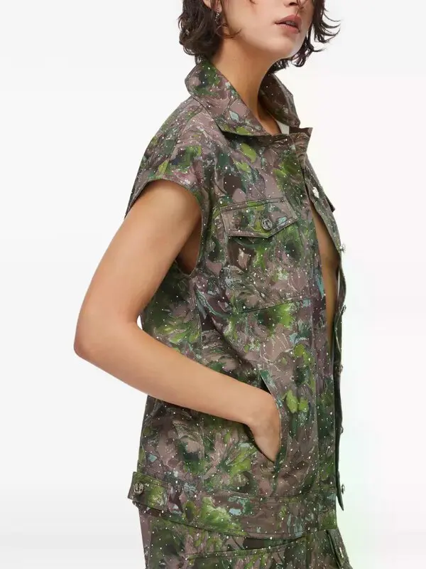 Liu Jo Printed Buttoned Vest