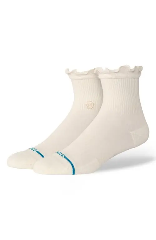 Stance Icon Ruffle Quarter Socks - Ivory
