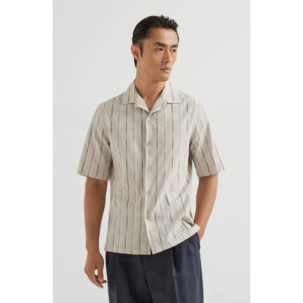 Brunello Cucinelli Seersucker Shirt