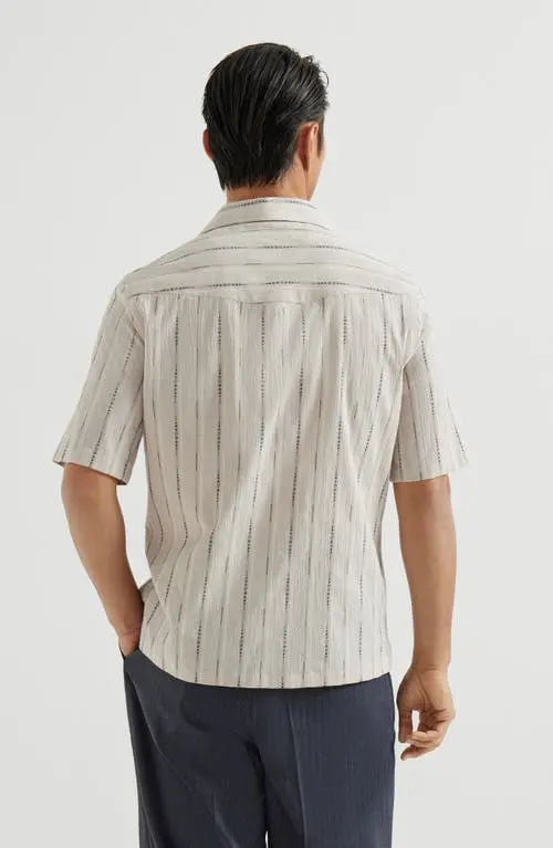 Brunello Cucinelli Seersucker Shirt