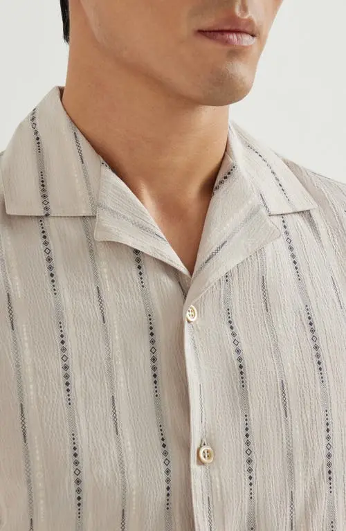 Brunello Cucinelli Seersucker Shirt