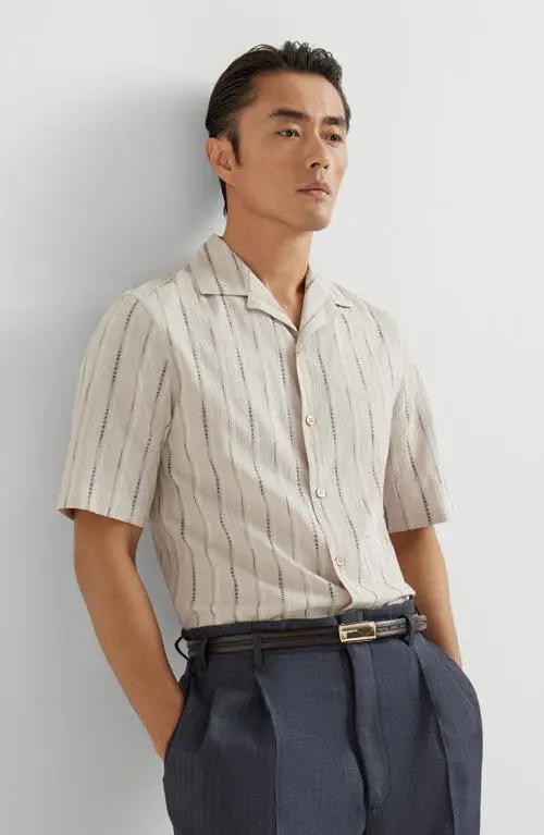 Brunello Cucinelli Seersucker Shirt