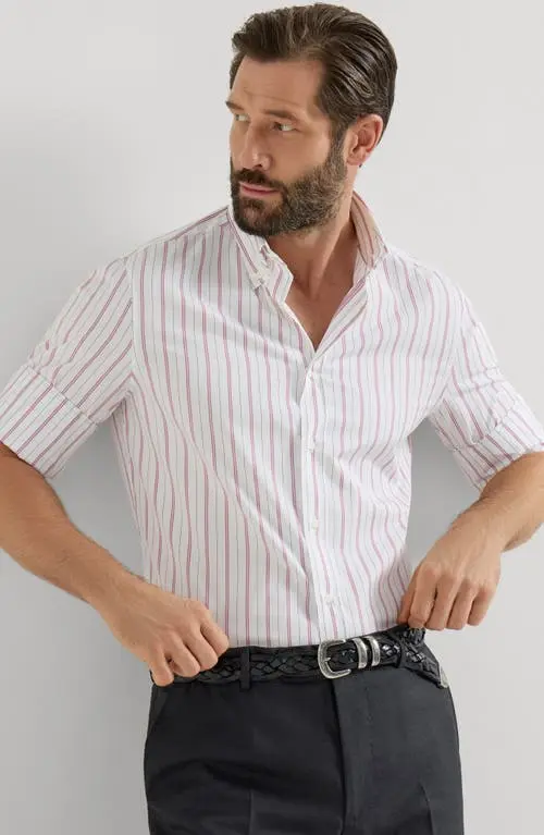 Brunello Cucinelli Striped Poplin Shirt