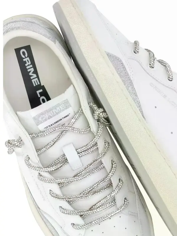 CRIME LONDON Chelsea Laces Leather Sneakers