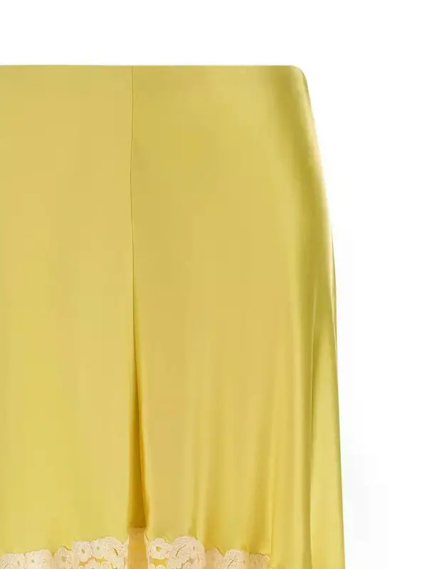 Alberta Ferretti Lace Insert Skirt