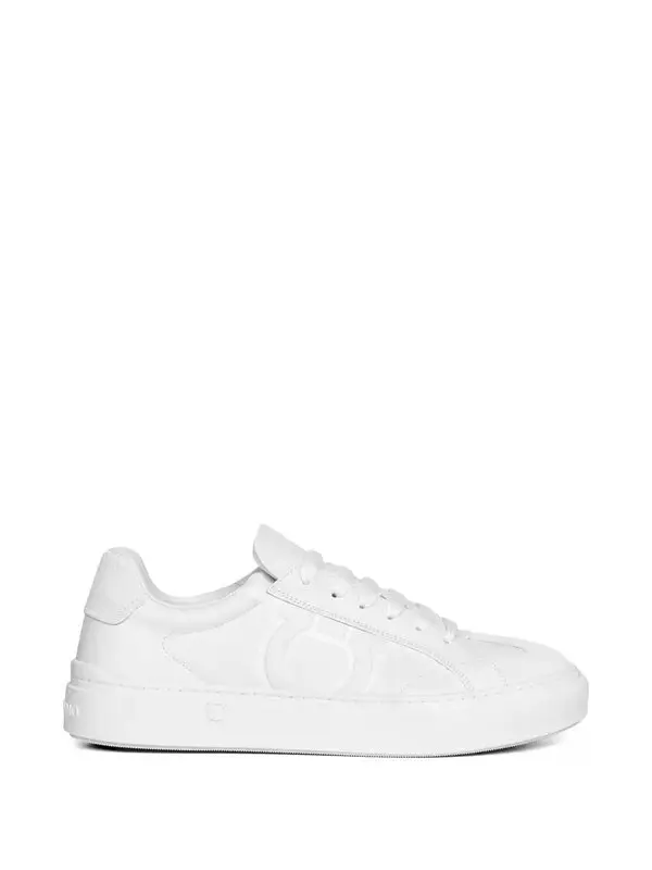 FERRAGAMO Gancini Leather Sneakers