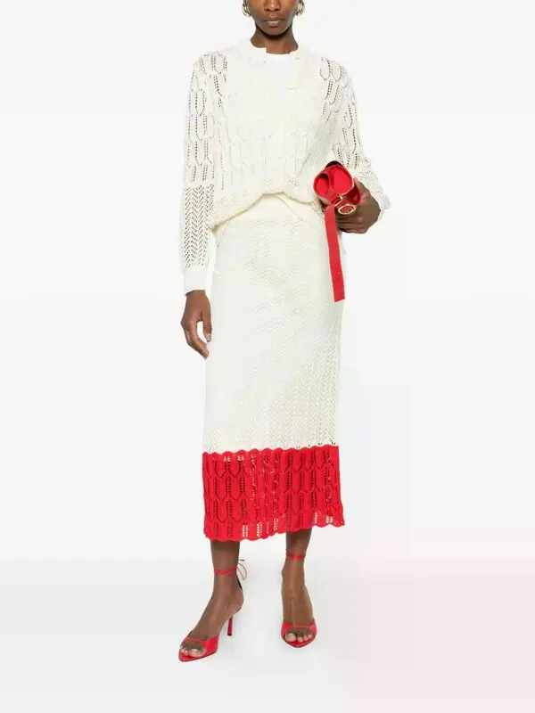 JIL SANDER Elastic-waistband Midi Skirt