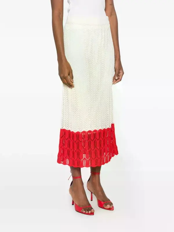JIL SANDER Elastic-waistband Midi Skirt
