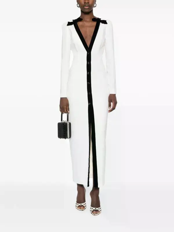 Alessandra Rich Bow-detail Maxi Dress